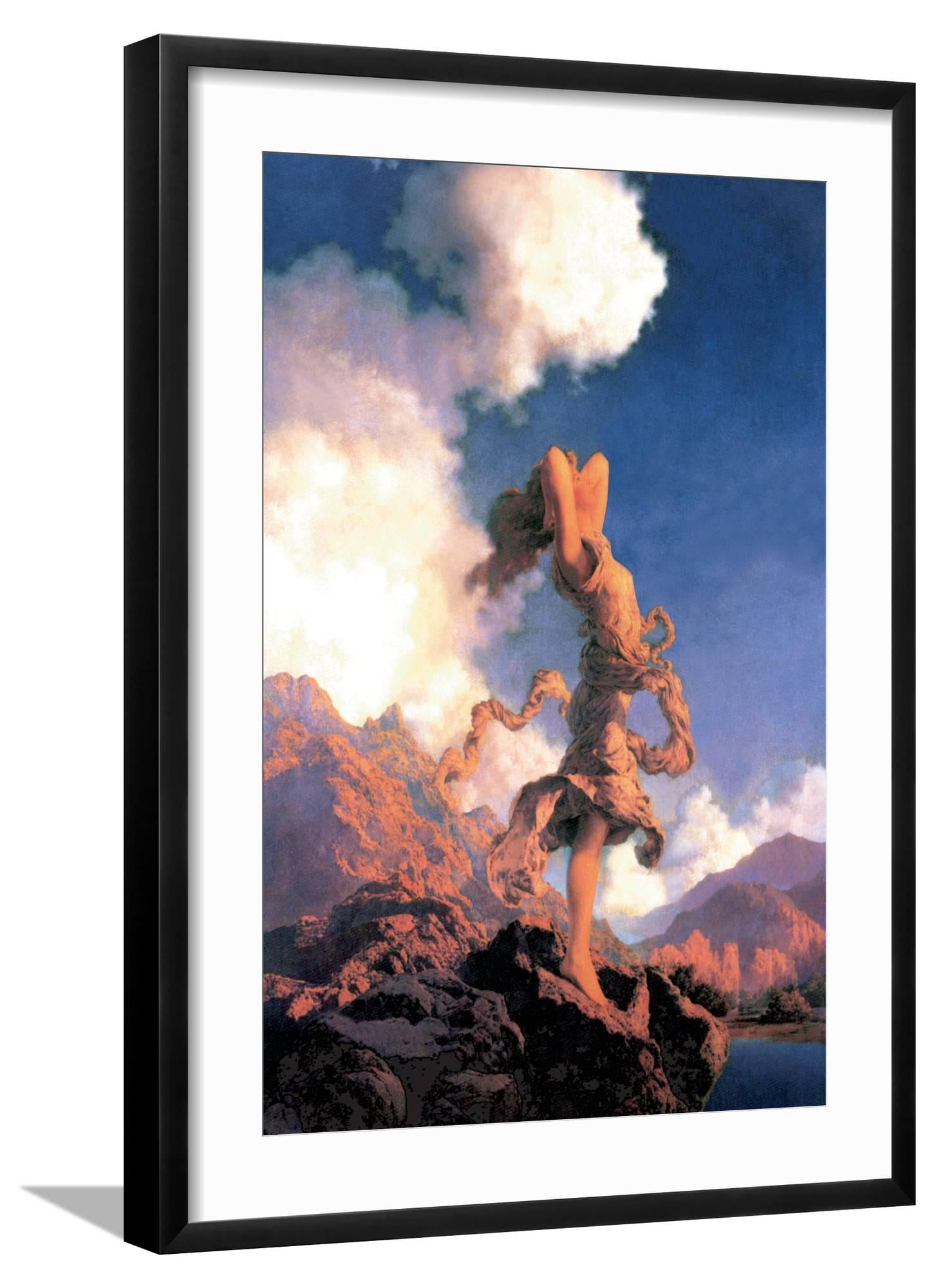Art.com Ecstasy Art Print by Maxfield Parrish, Black Frame Wall Art, 21 ...