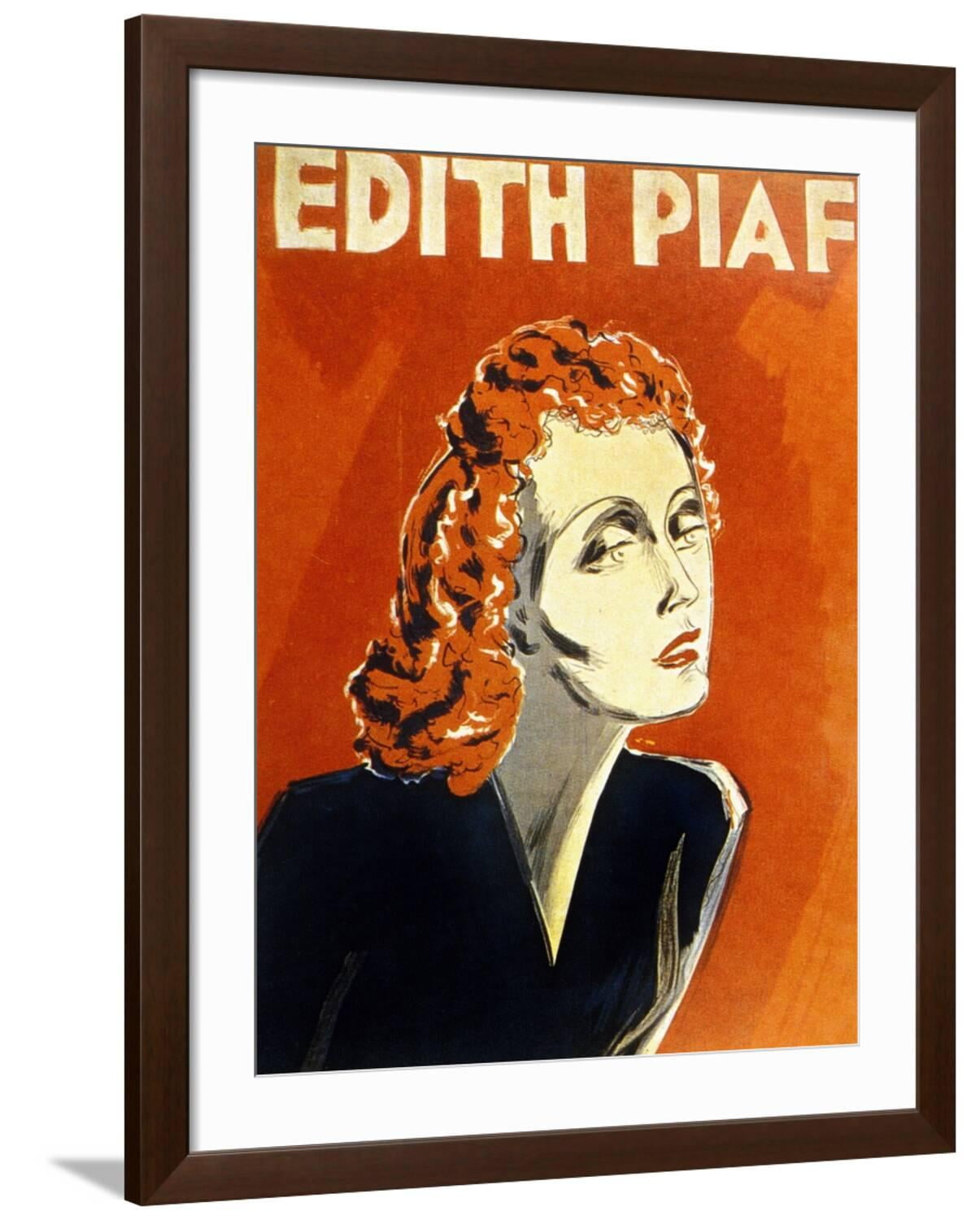 Art.com Edith Piaf (1915-1963) French Singer, C. 1930 Photo, Brown ...