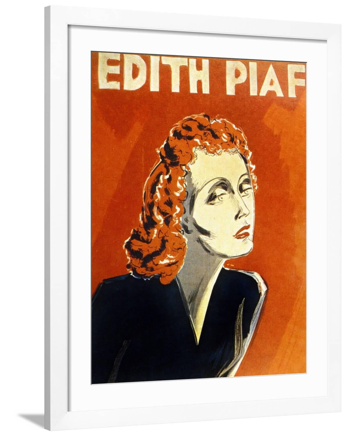 Art.com Edith Piaf (1915-1963) French Singer, C. 1930 Photo, White ...