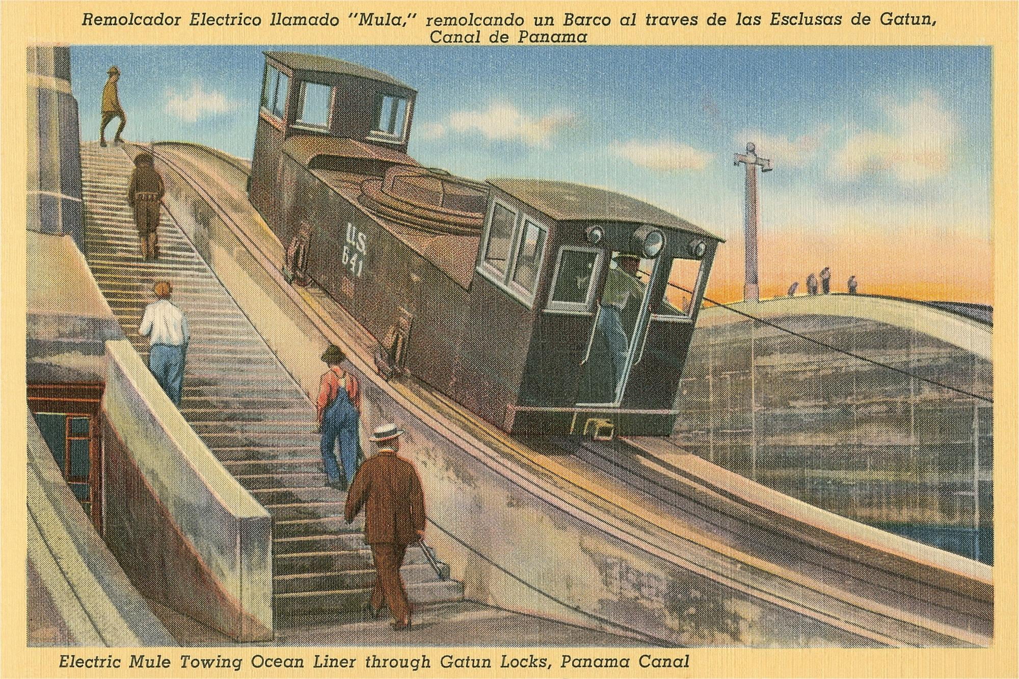 Art.com Electric Mule, Panama Canal Art Print, 24" x 16" - Walmart.com