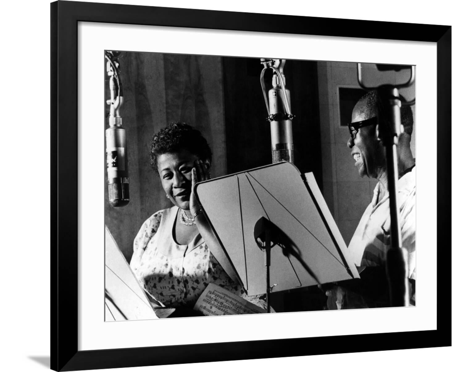 Art.com Ella Fitzgerald, American Jazz Singer with Louis Armstrong ...