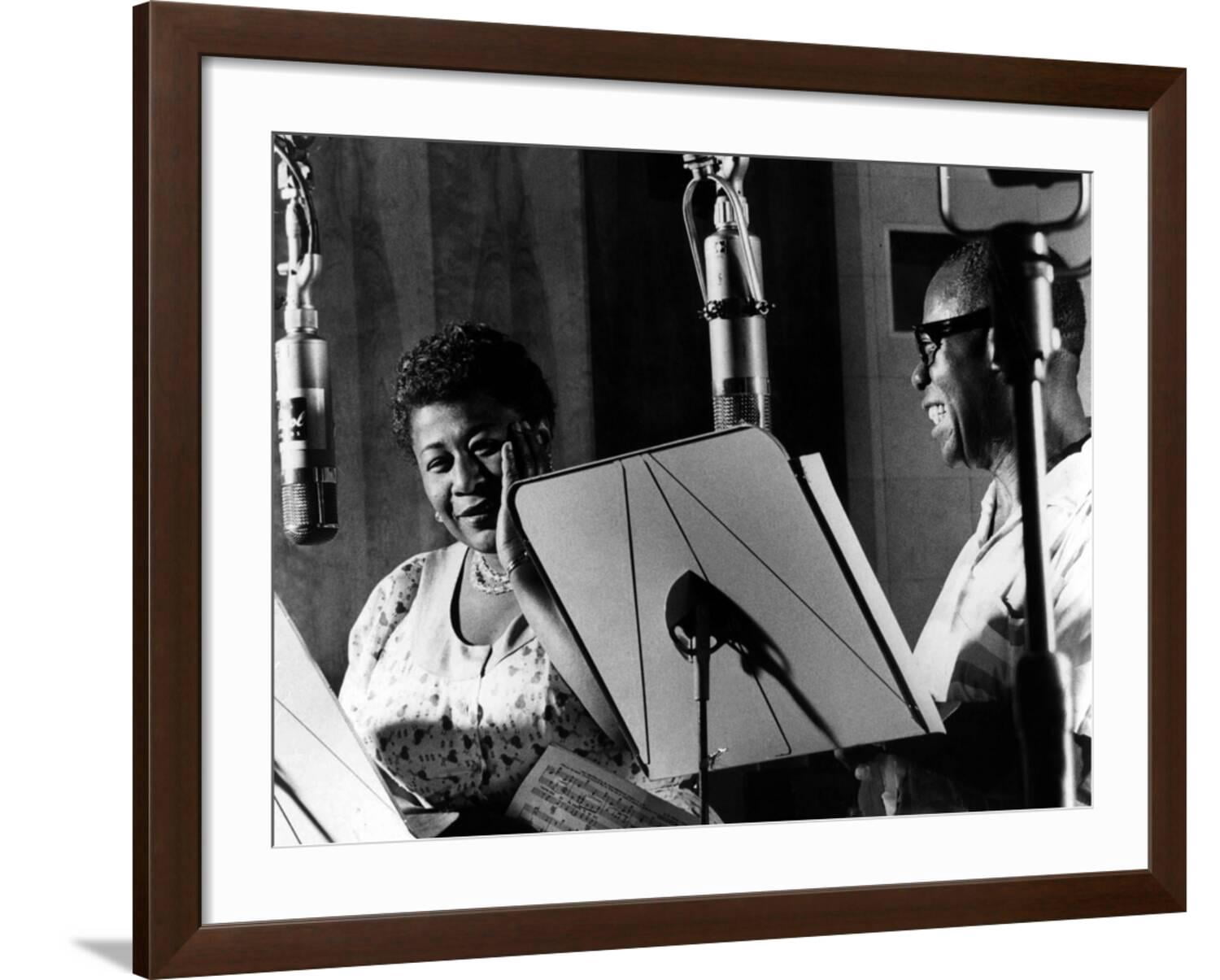 Art.com Ella Fitzgerald, American Jazz Singer with Louis Armstrong ...
