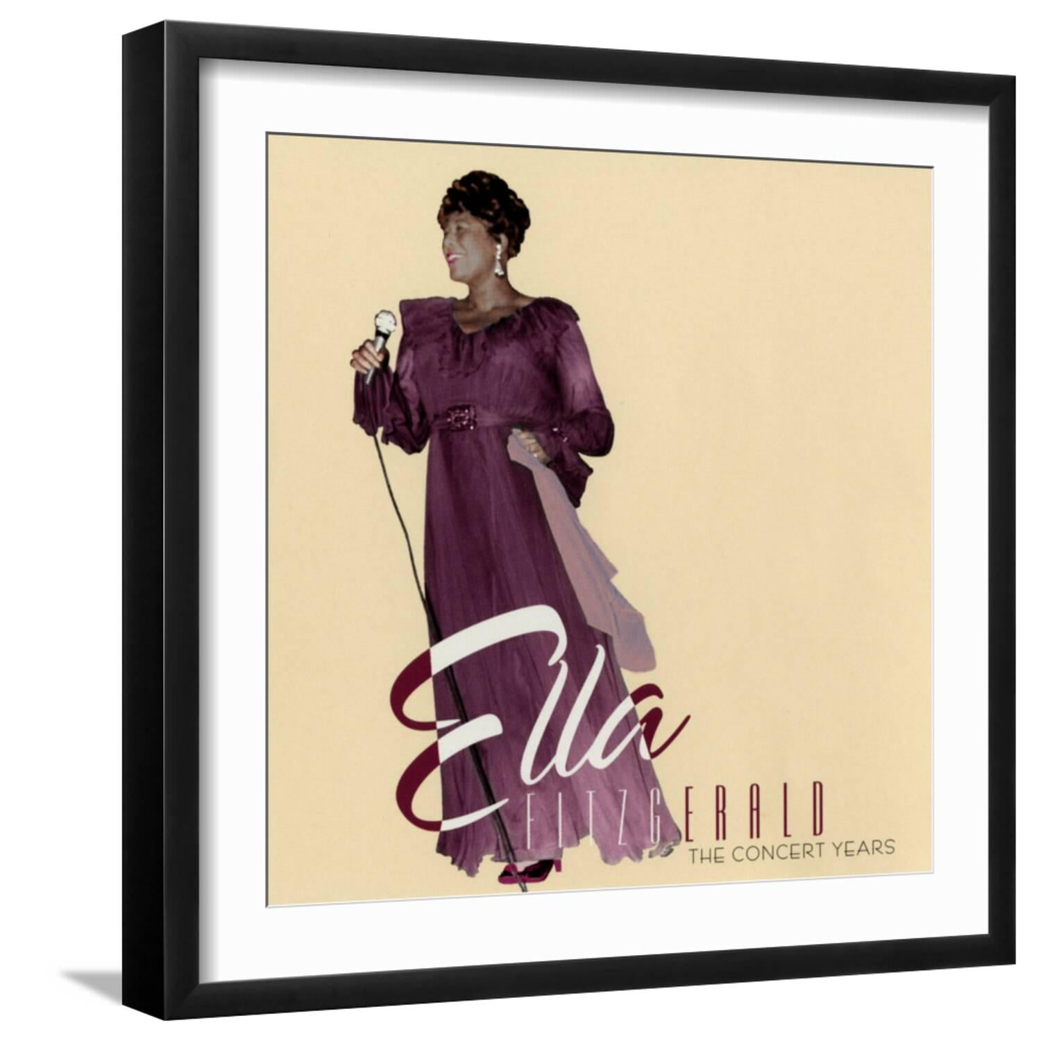 Art.com Ella Fitzgerald - The Concert Years Art Print, Black Frame Wall ...