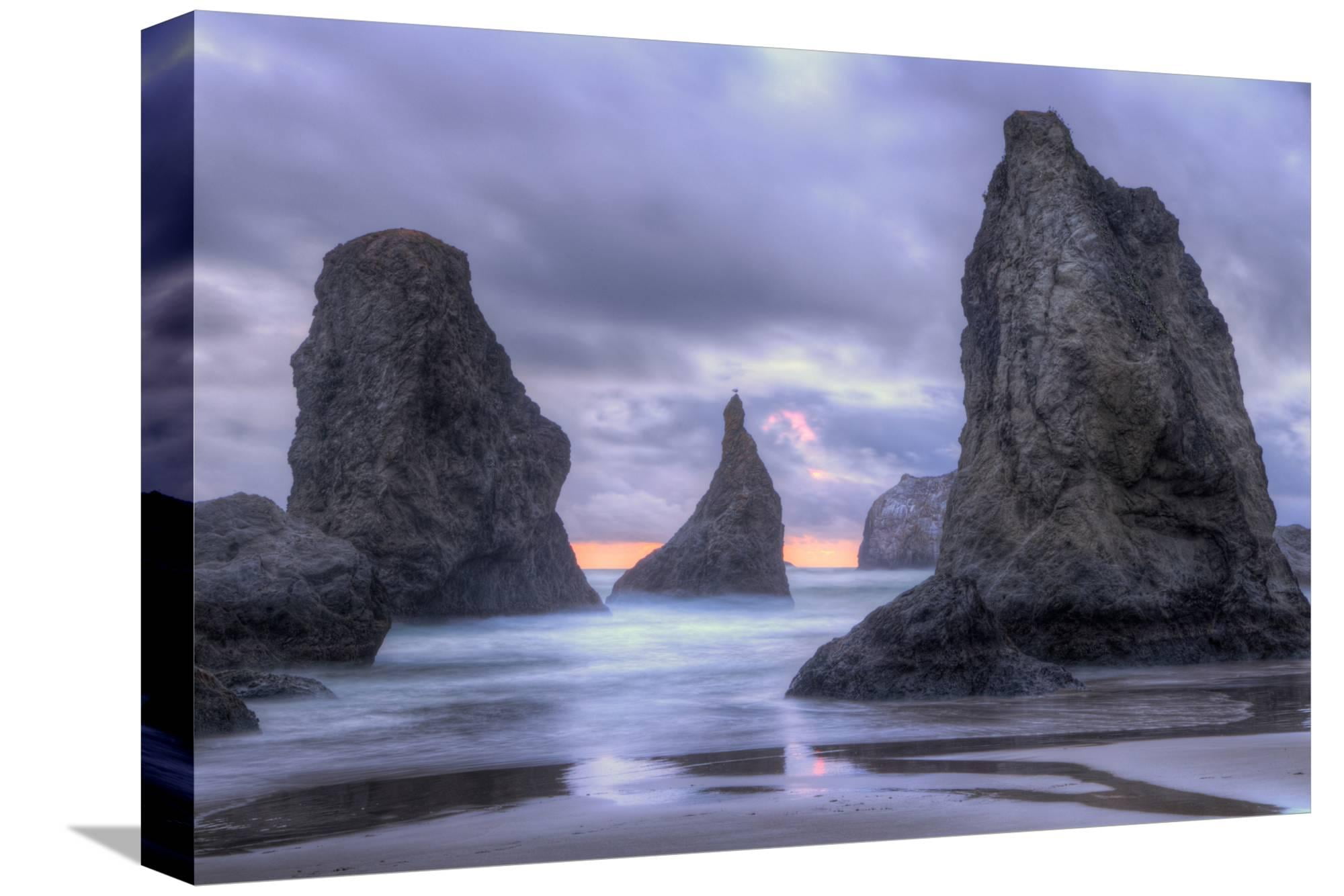 Art.com Ethereal Bandon Seascape, Oregon Coast Stretched Canvas Print Wall Art by Vincent James ...
