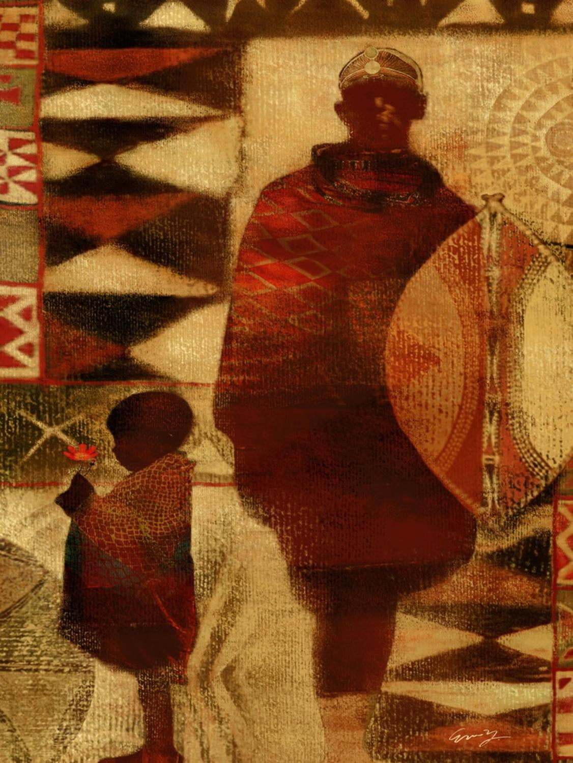 Art.com Father and Son Art Print by Eric Yang, 18" x 24" - Walmart.com