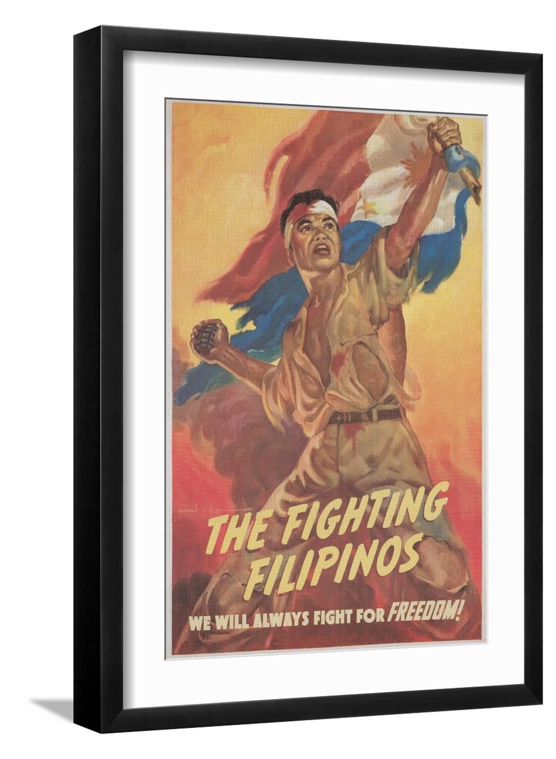 Art.com Filipino Freedom Fighter Poster Art Print, Black Frame Wall Art ...