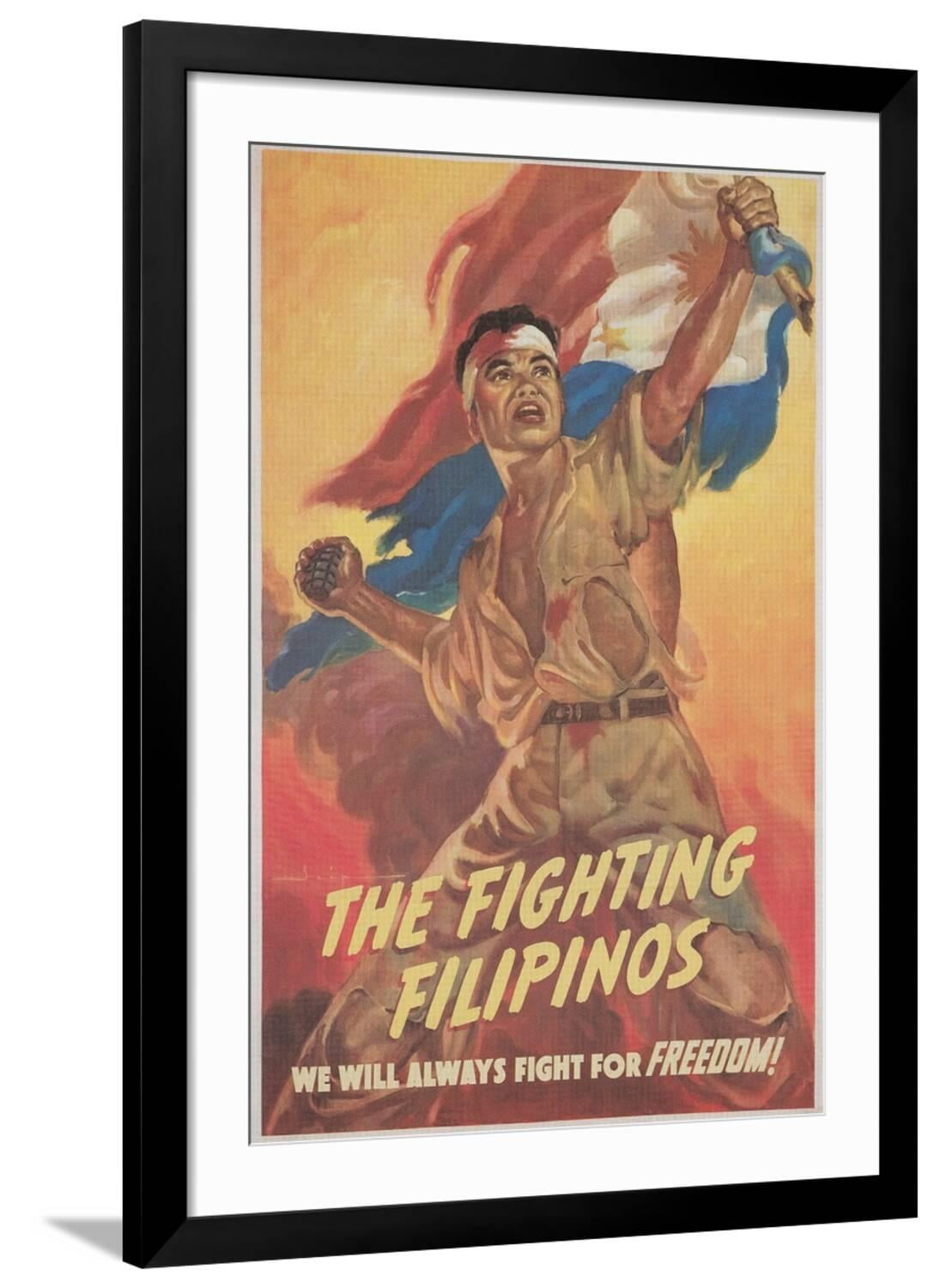 Art.com Filipino Freedom Fighter Poster Art Print, Black Frame Wall Art ...