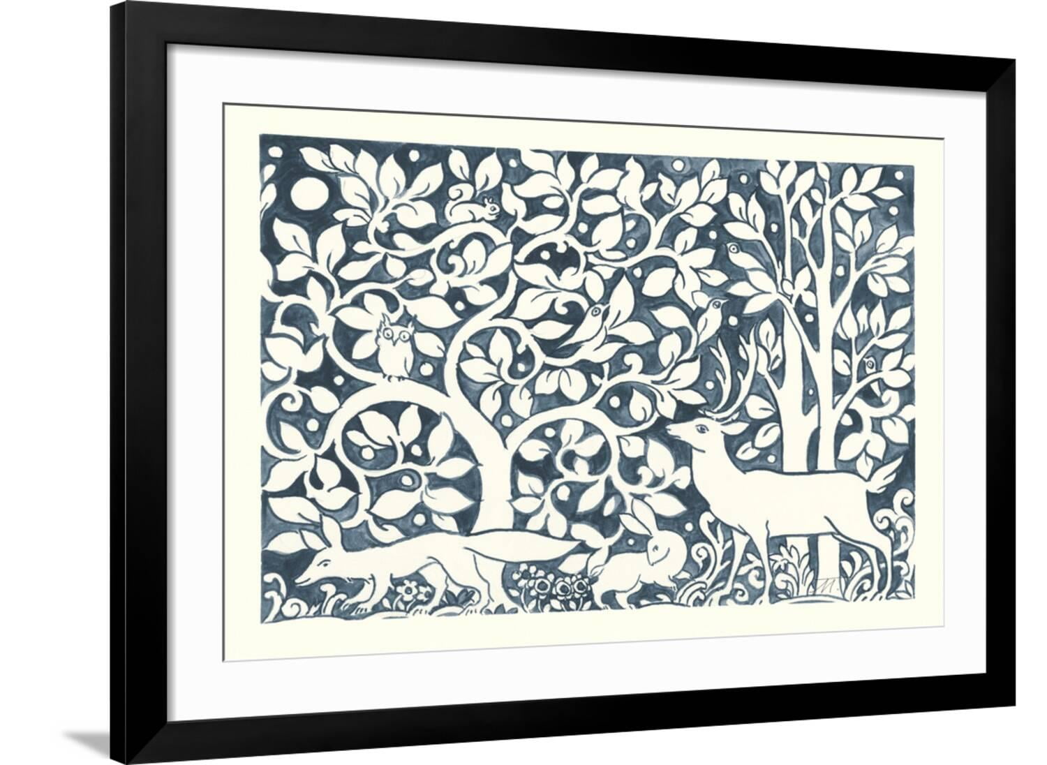 Art.com Forest Life IV Art Print by Miranda Thomas, Black Frame Wall ...