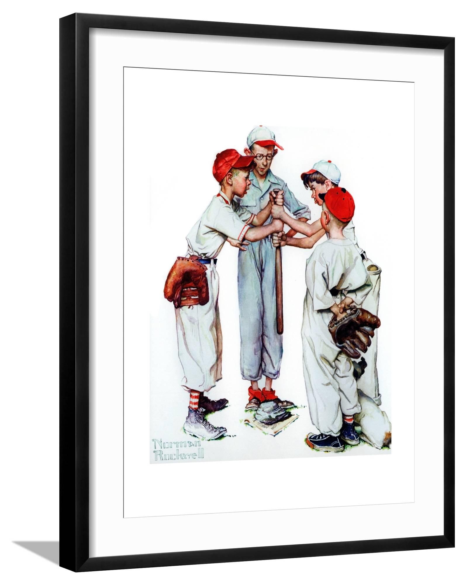 Art.com Four Sporting Boys: Baseball Giclee Print by Norman Rockwell ...