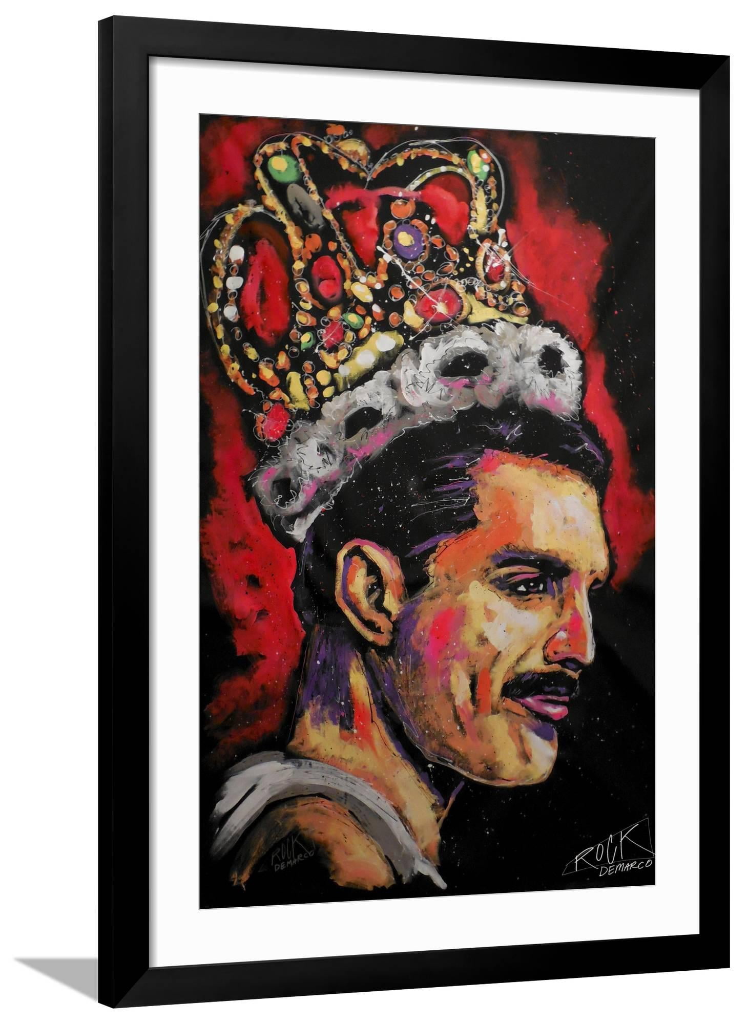 Art.com Freddie Mercury Painting 002 Giclee Print by Rock Demarco ...