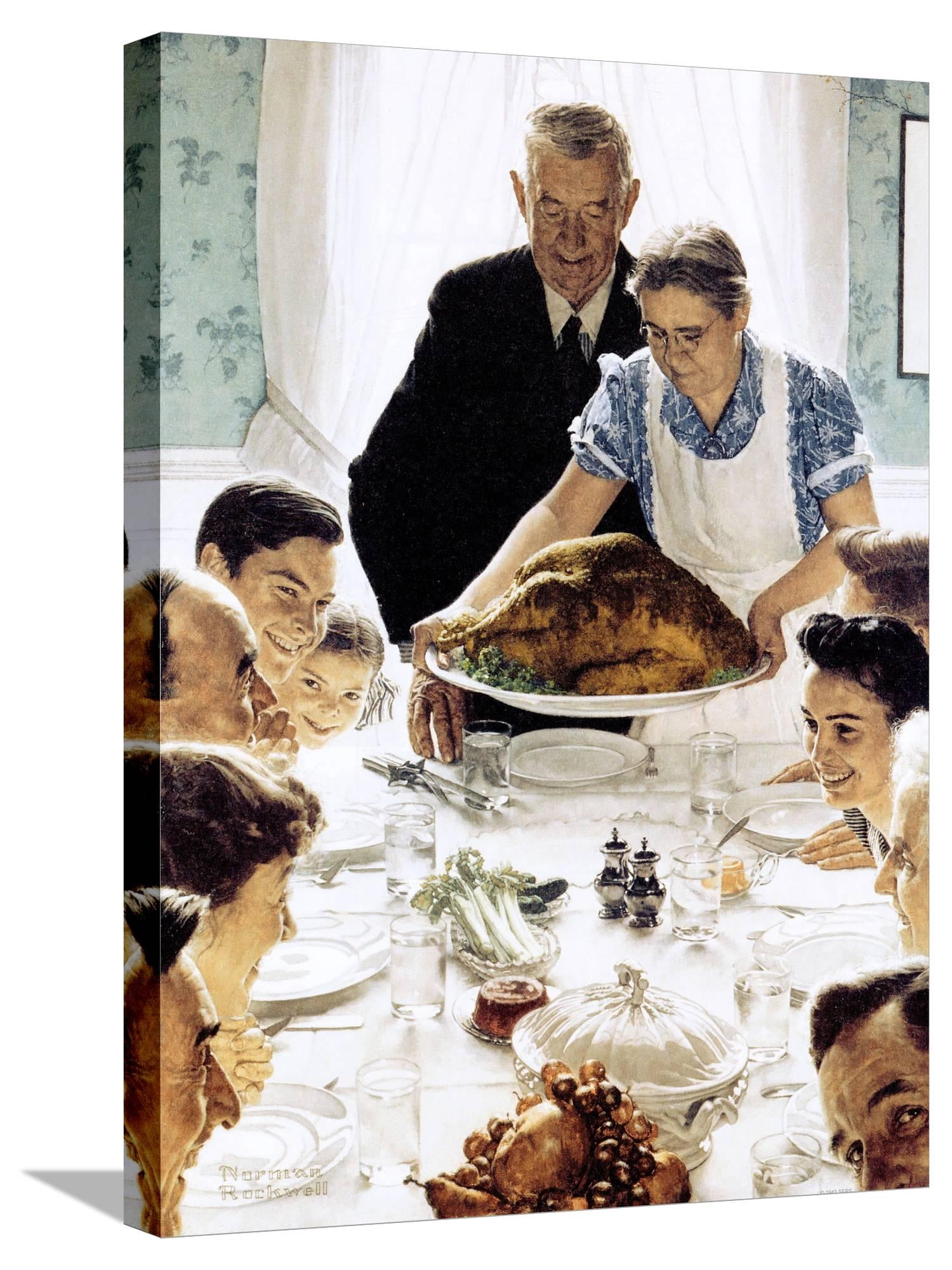 Art.com Freedom From Want, March 6,1943 Stretched Canvas Print Wall Art ...