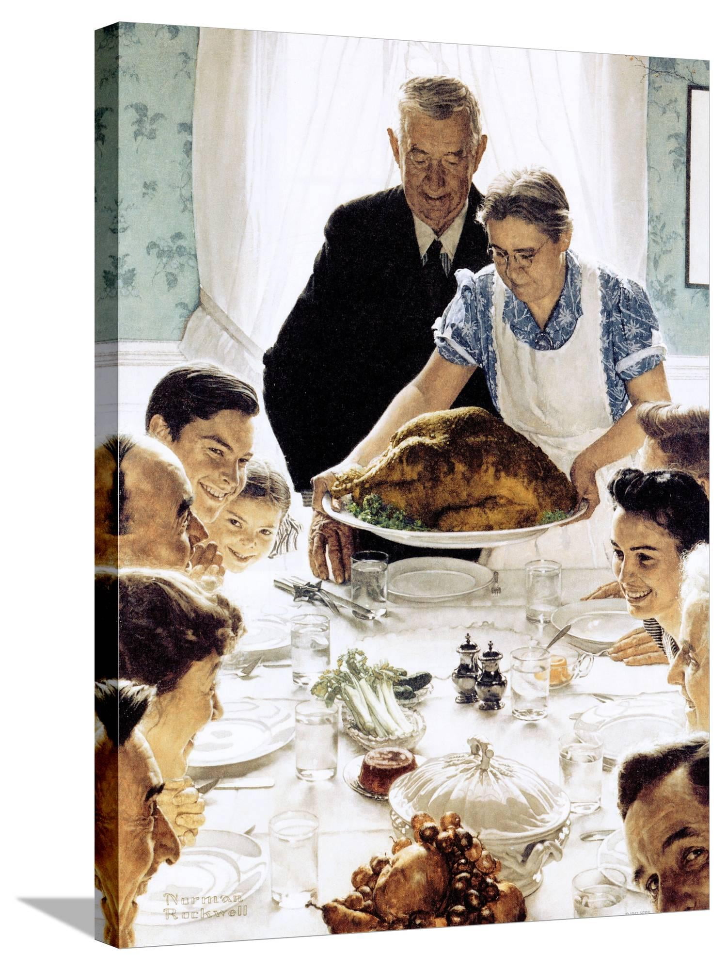 Art.com Freedom From Want, March 6,1943 Stretched Canvas Print Wall Art ...