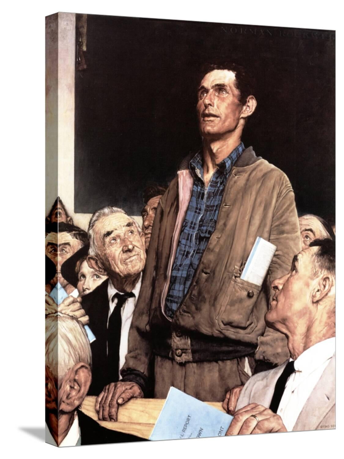 Art.com Freedom Of Speech, February 21,1943 Stretched Canvas Print Wall ...