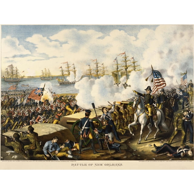 Art.com General Andrew Jackson at the Battle of New Orleans Giclee ...