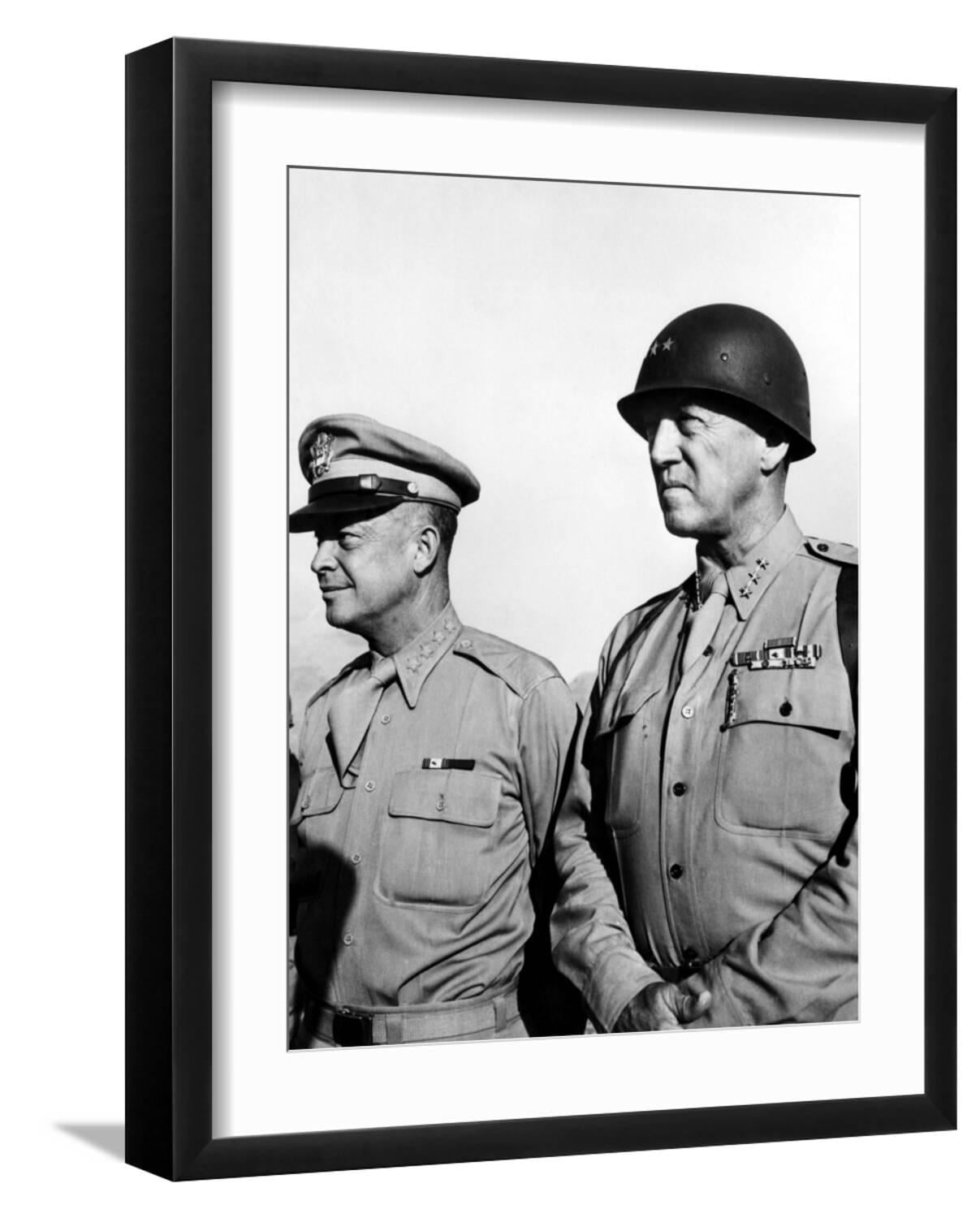 Art.com General Dwight Eisenhower, General George Patton, 1940's Photo ...