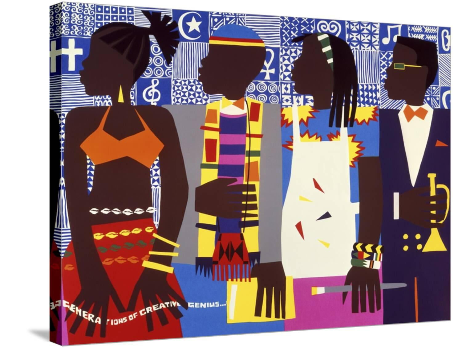 Art.com Generations Stretched Canvas Print Wall Art by Varnette ...