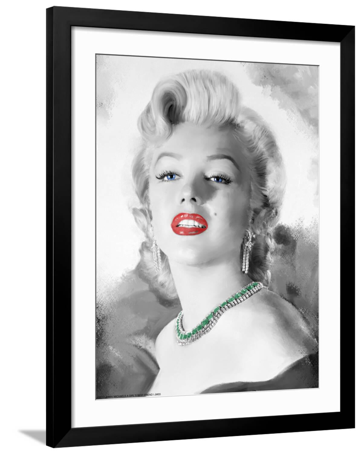 Art.com Girl's Best Friend Art Print by Jerry Michaels, Black Frame ...