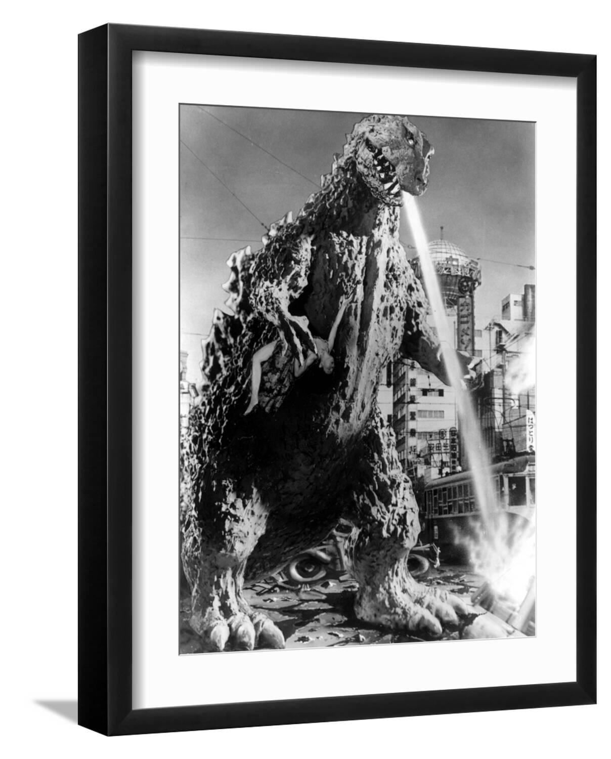 Art.com Godzilla, (AKA Gojira), Godzilla, 1954 Photo, Black Frame Wall ...