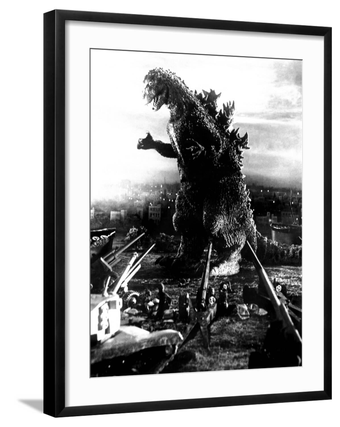 Art.com Godzilla, (AKA Gojira), Godzilla, 1954 Photo, Black Frame Wall ...