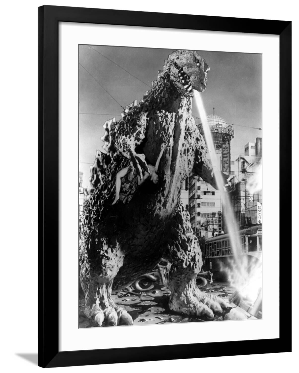 Art.com Godzilla, (AKA Gojira), Godzilla, 1954 Photo, Black Frame Wall ...