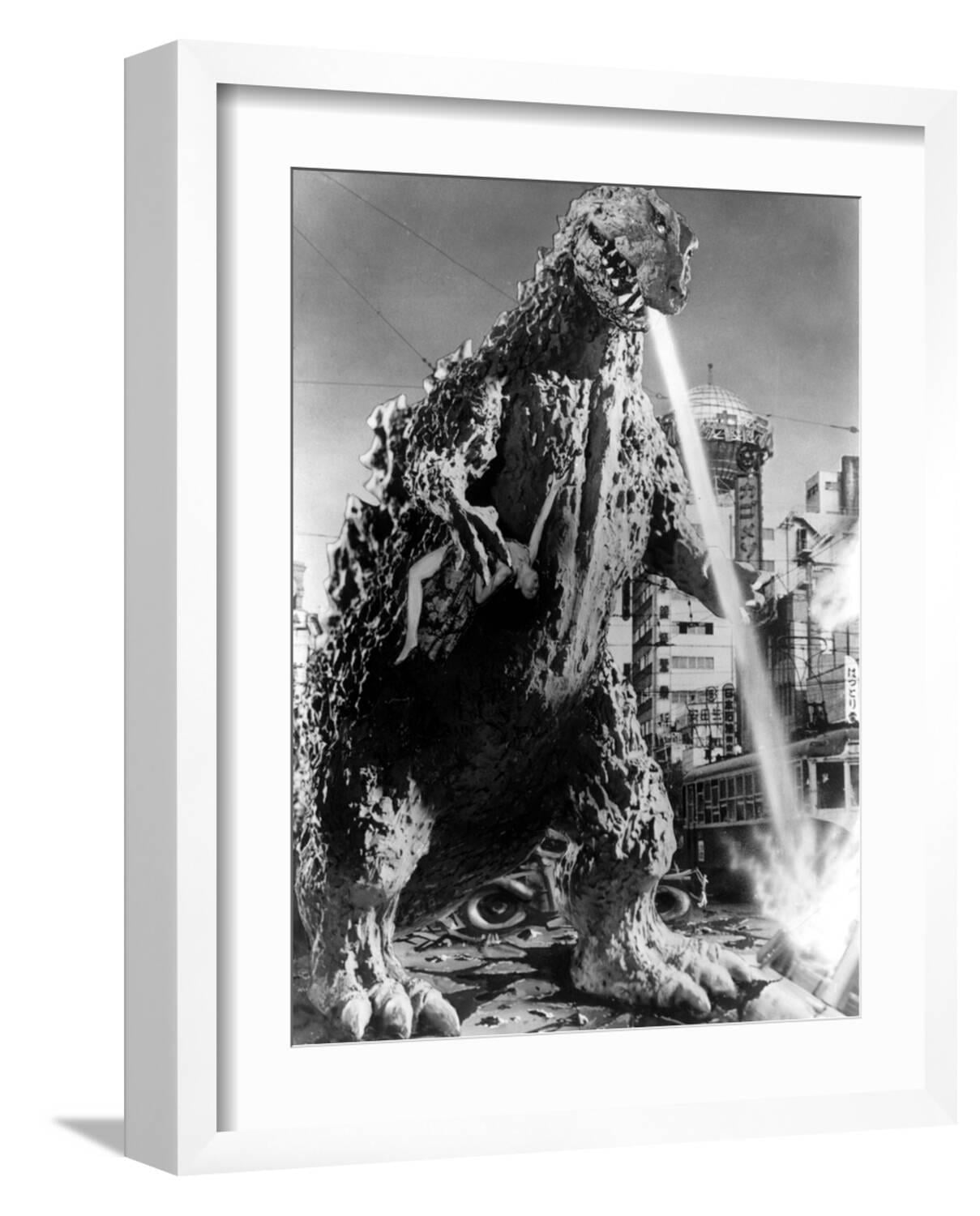 Art.com Godzilla, (AKA Gojira), Godzilla, 1954 Photo, White Frame Wall ...