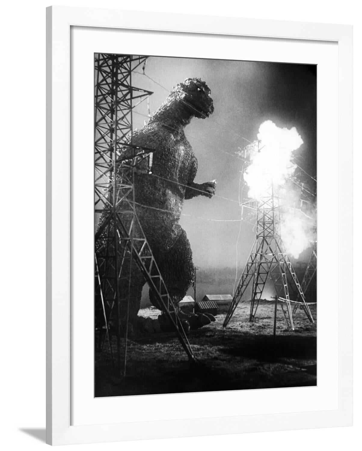 Art.com Godzilla, (AKA Gojira), Godzilla, 1954 Photo, White Frame Wall ...