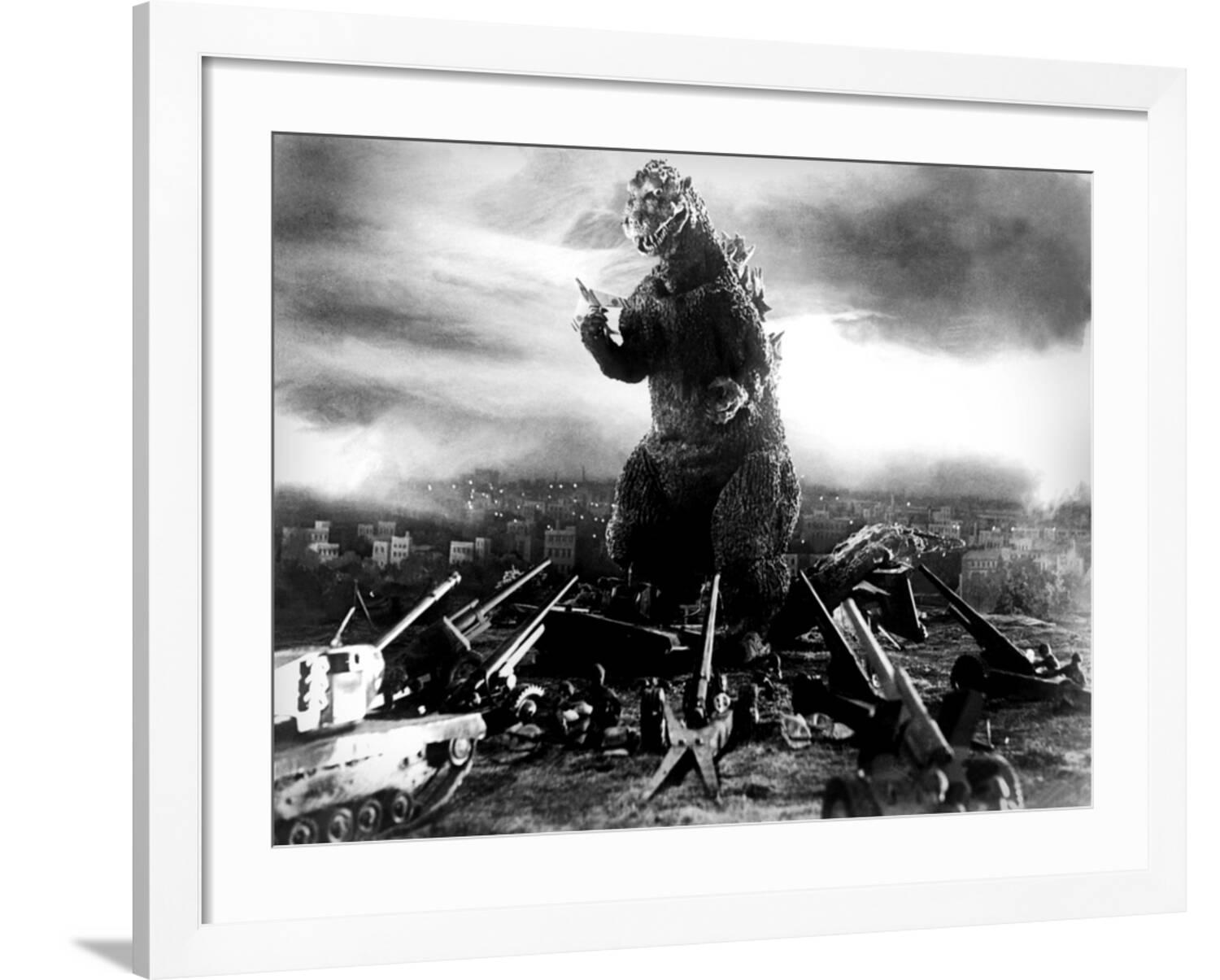 Art.com Godzilla, (AKA Gojira), Godzilla, 1954 Photo, White Frame Wall ...