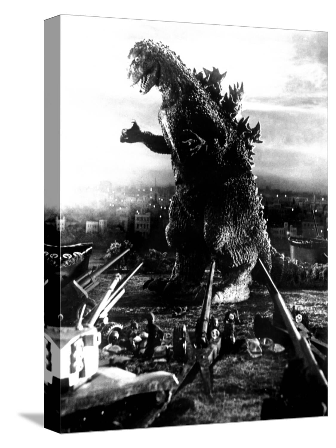 Art.com Godzilla, (AKA Gojira), Godzilla, 1954 Stretched Canvas Print ...