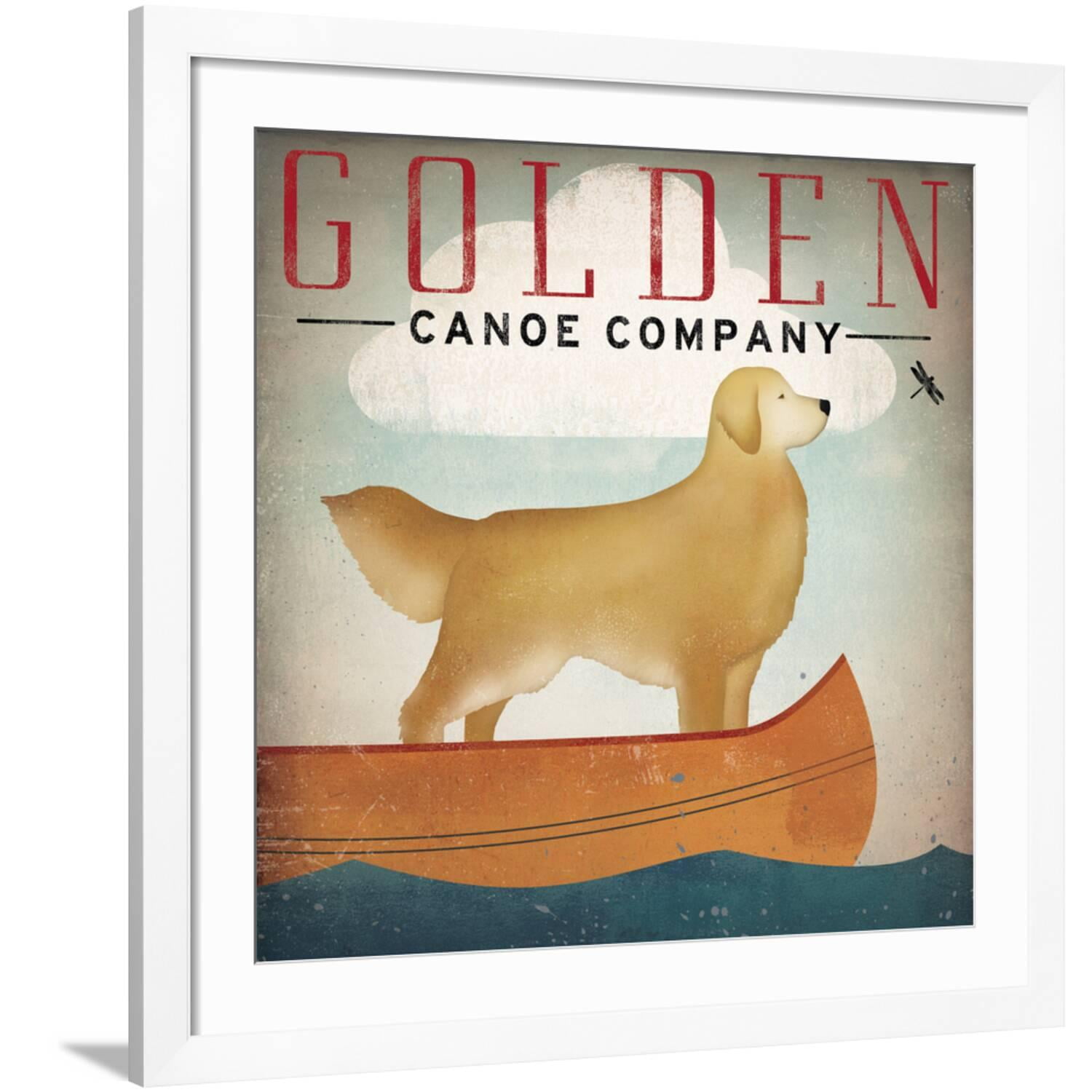 Art.com Golden Dog Canoe Co Right Facing Art Print by Ryan Fowler ...