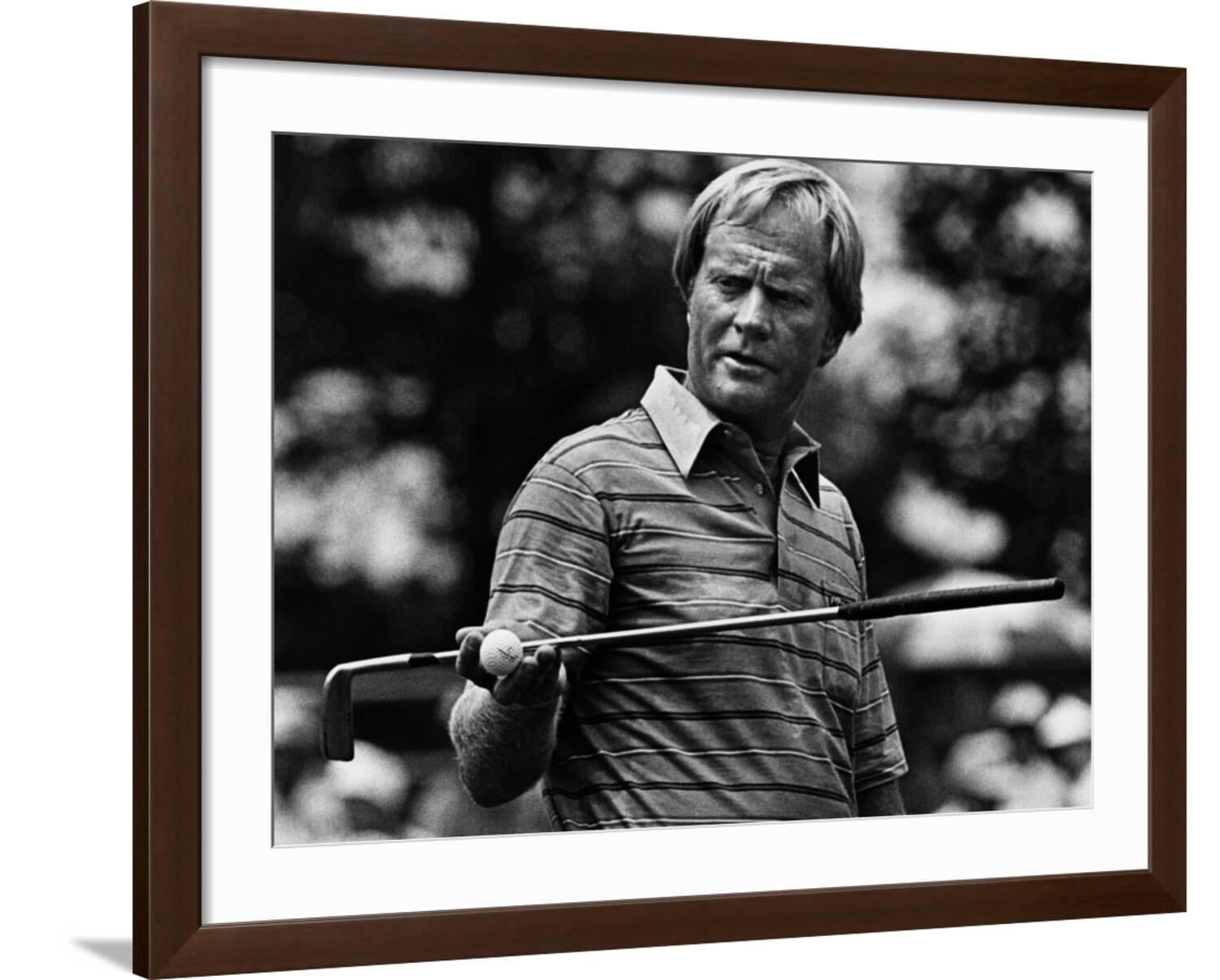 Art.com Golf Pro Jack Nicklaus, August, 1984 Photo, Brown Frame Wall ...