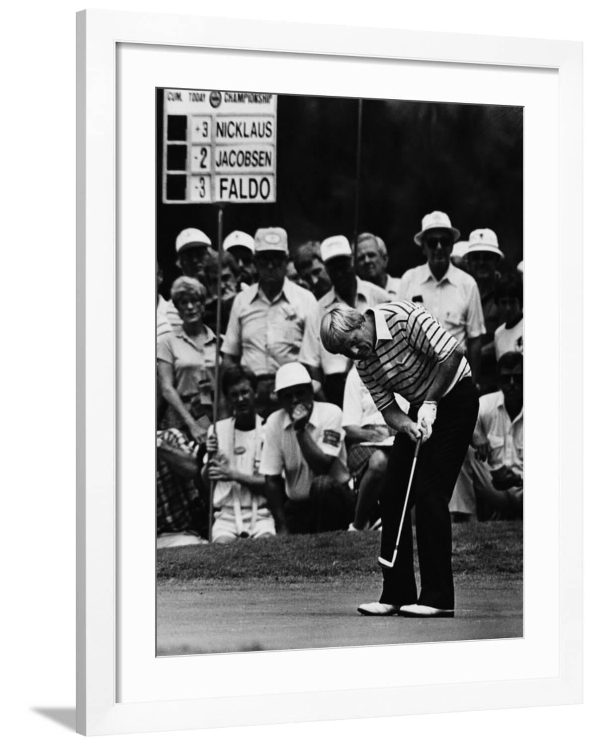 Art.com Golf Pro Jack Nicklaus, August, 1984 Photo, White Frame Wall ...