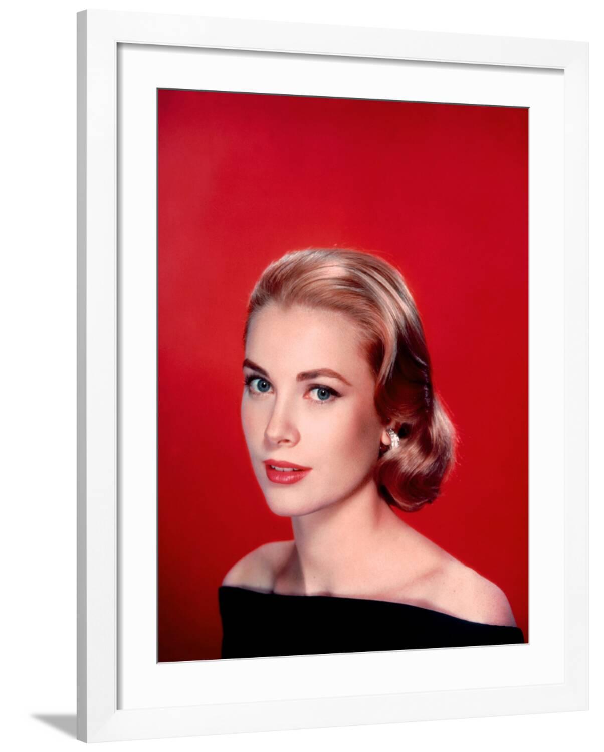 Art.com Grace Kelly, 1956 (photo) Photo, White Frame Wall Art, 32" x 40 ...