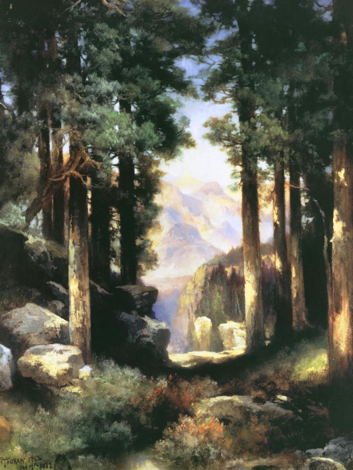 Art.com Grand Canyon of the Colorado Art Print by Thomas Moran, 24" x ...