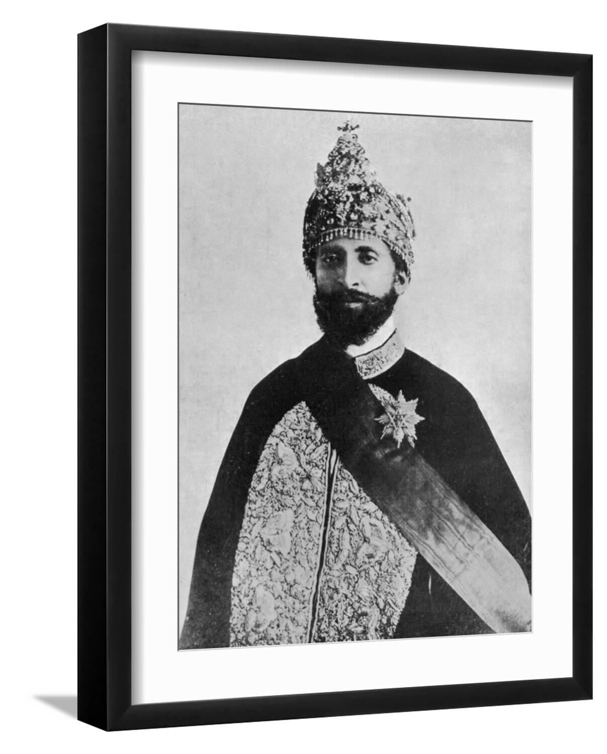 Art.com Haile Selassie Emperor of Ethiopia Photographic Print, Black ...