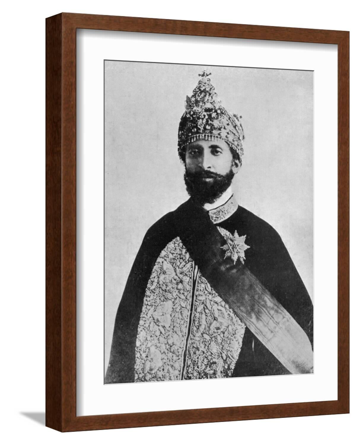 Art.com Haile Selassie Emperor of Ethiopia Photographic Print, Brown ...