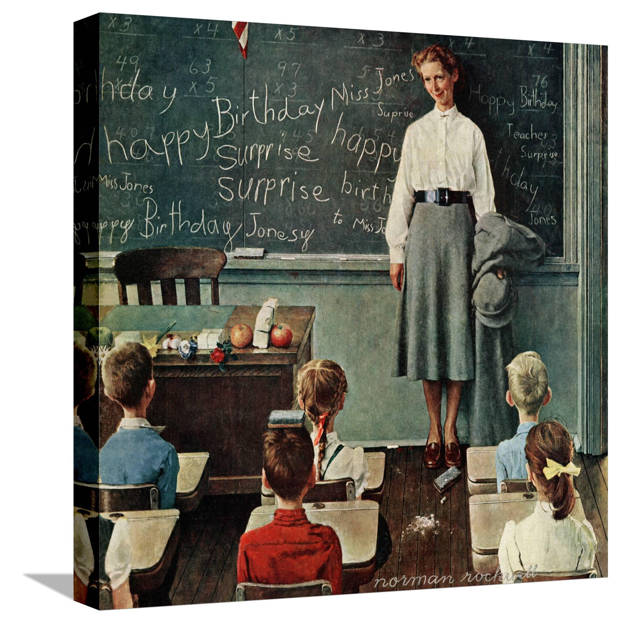 Art.com Happy Birthday, Miss Jones, March 17,1956 Stretched Canvas ...