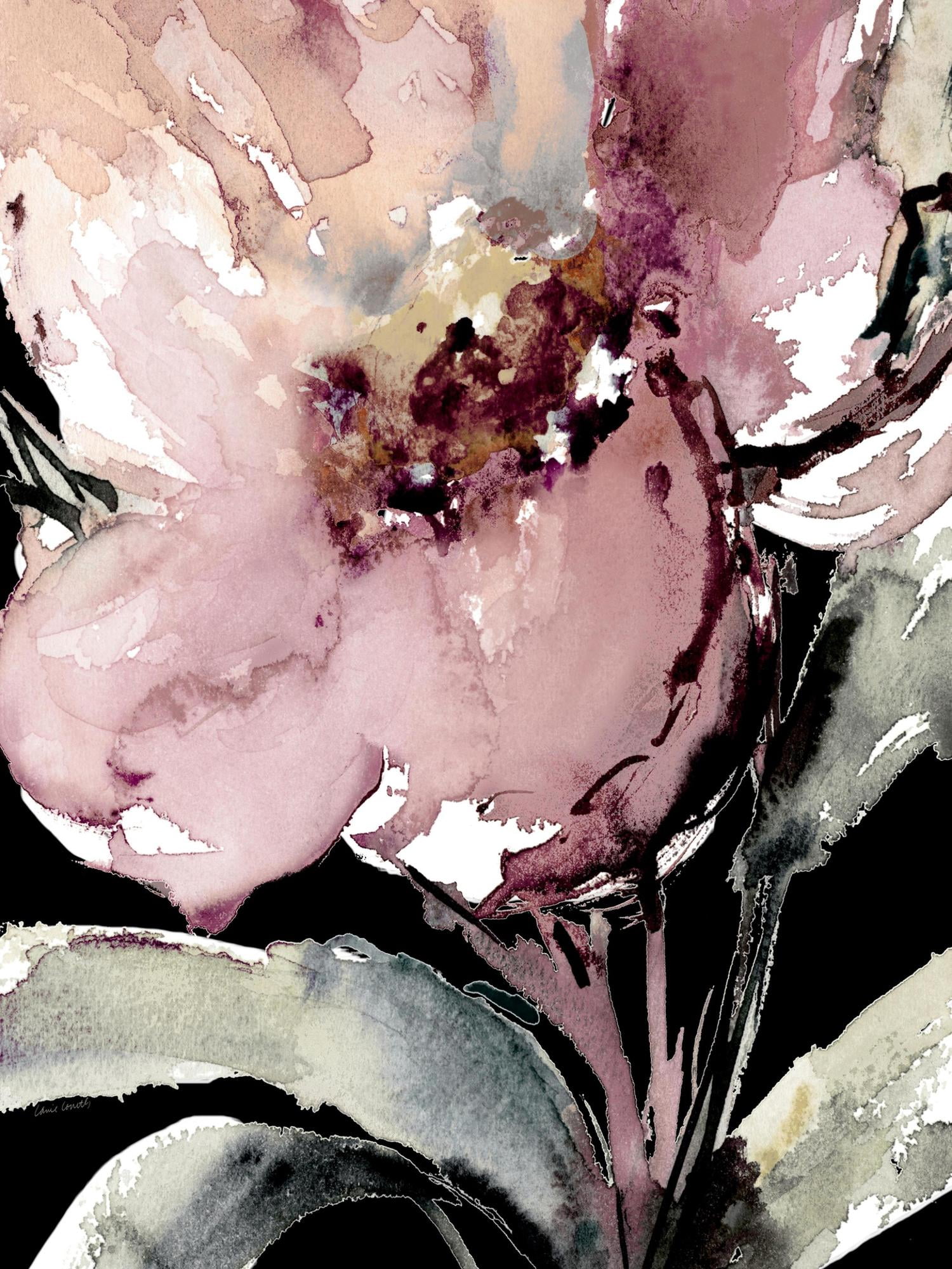 Art.com Happy Bloom on Black II Art Print by Lanie Loreth, 12" x 16 ...