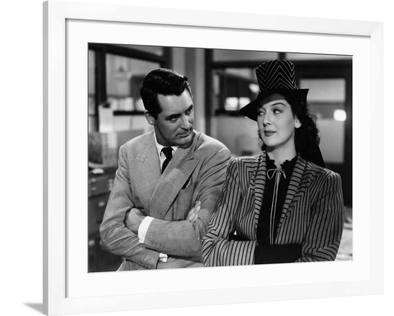 Art.com His Girl Friday, Cary Grant, Rosalind Russell, 1940 Photo ...