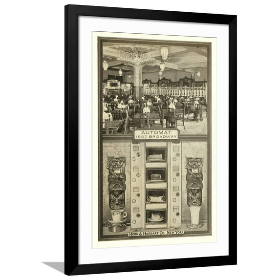 Art.com Horn and Hardart Automat, New York City Art Print, Black Frame ...