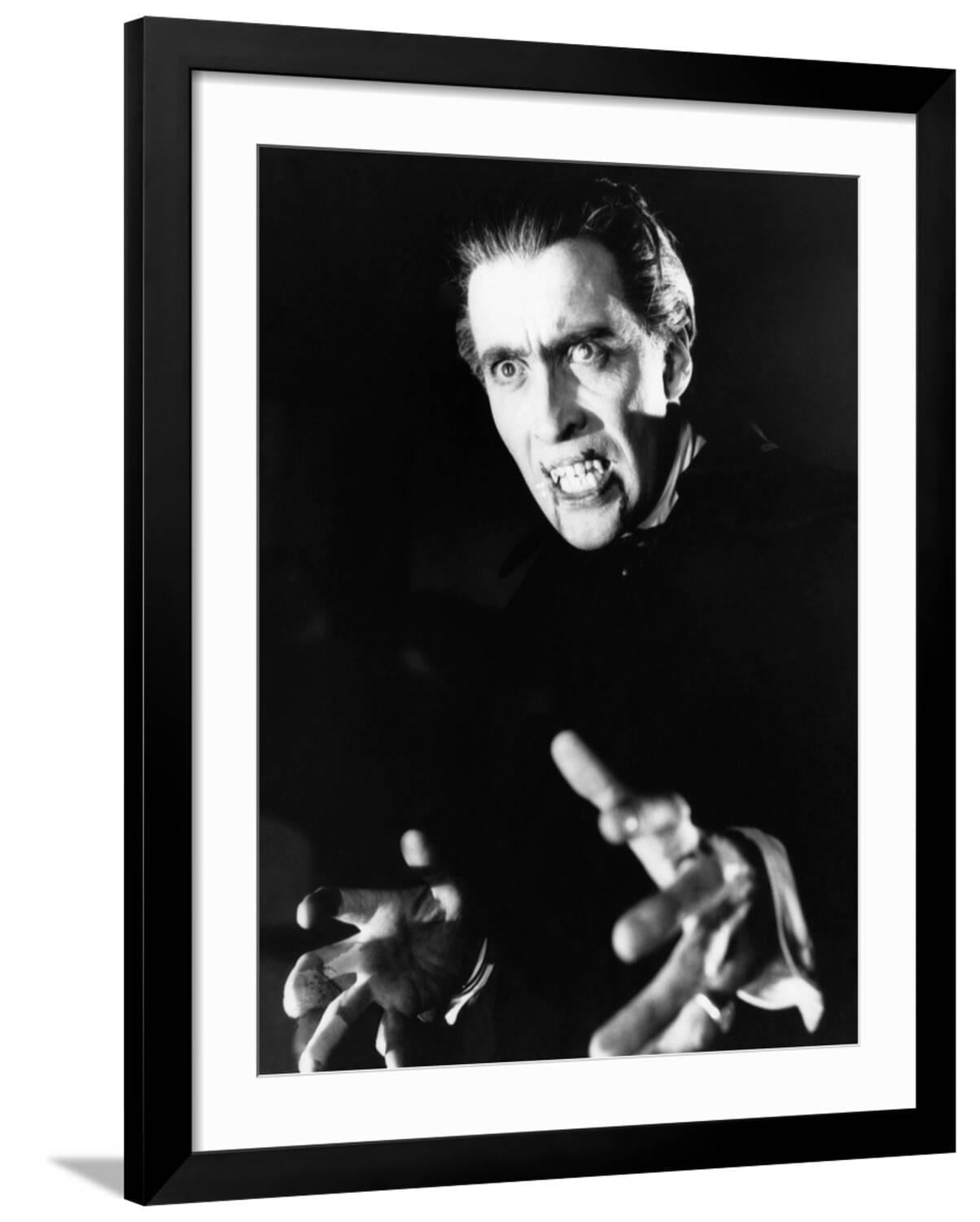 Art.com Horror Of Dracula, Christopher Lee, 1958 Photo, Black Frame ...