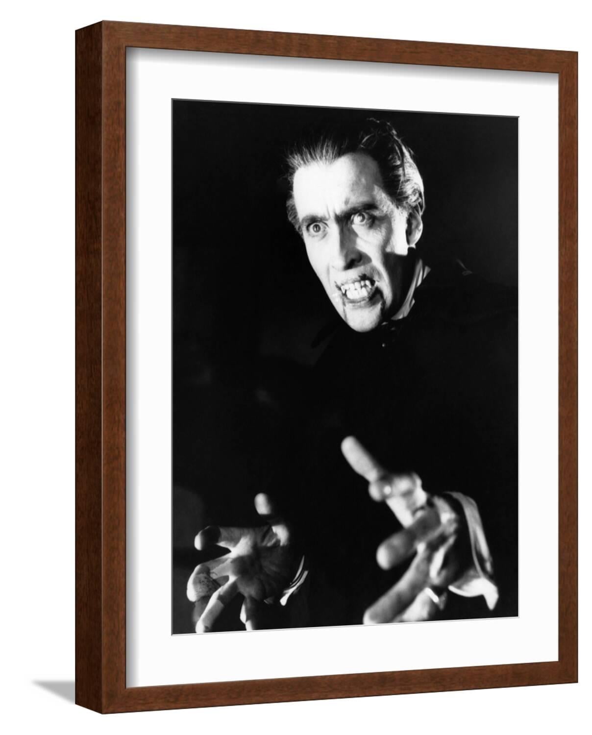 Art.com Horror Of Dracula, Christopher Lee, 1958 Photo, Brown Frame ...