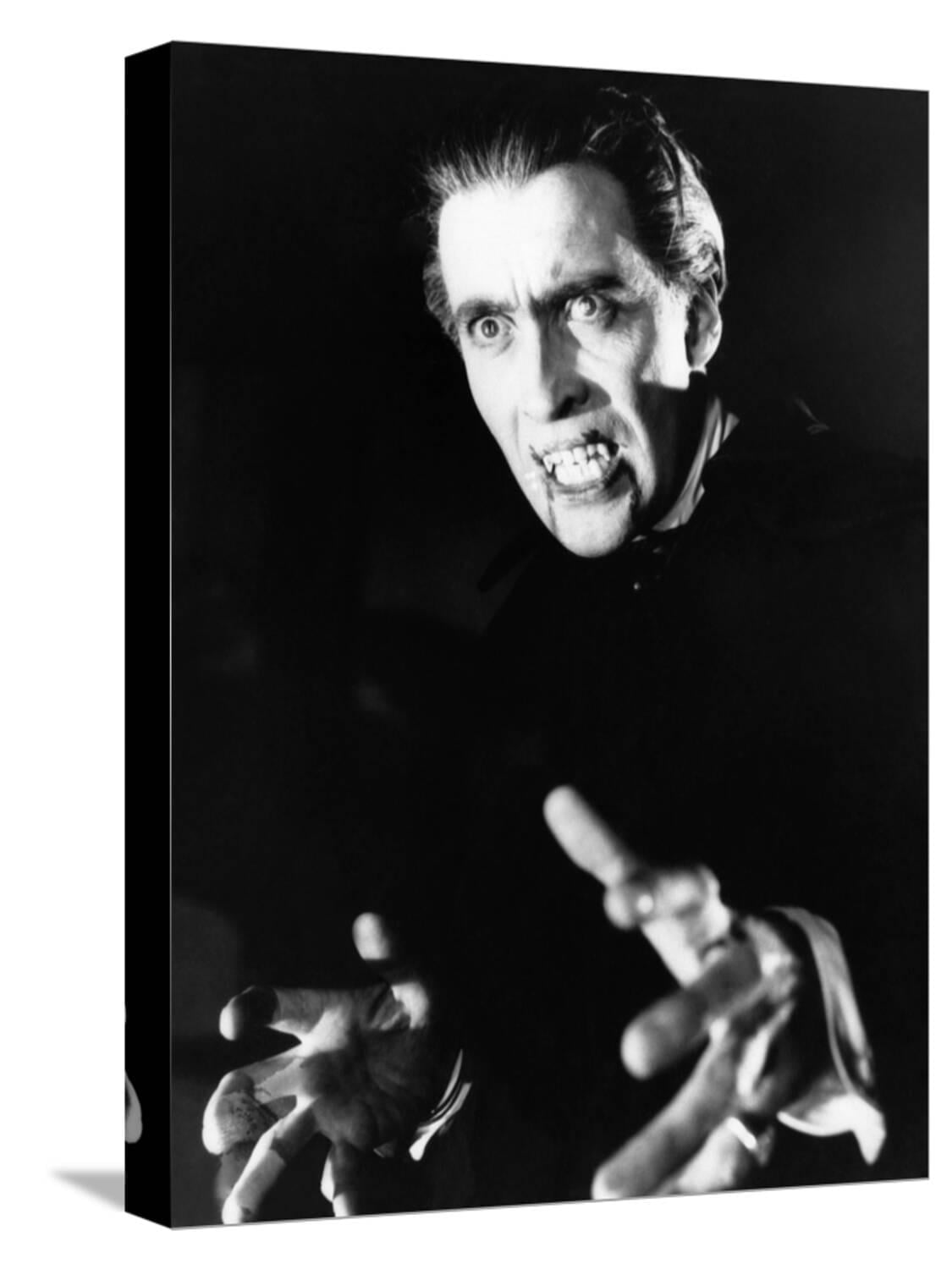 Art.com Horror Of Dracula, Christopher Lee, 1958 Stretched Canvas Print ...