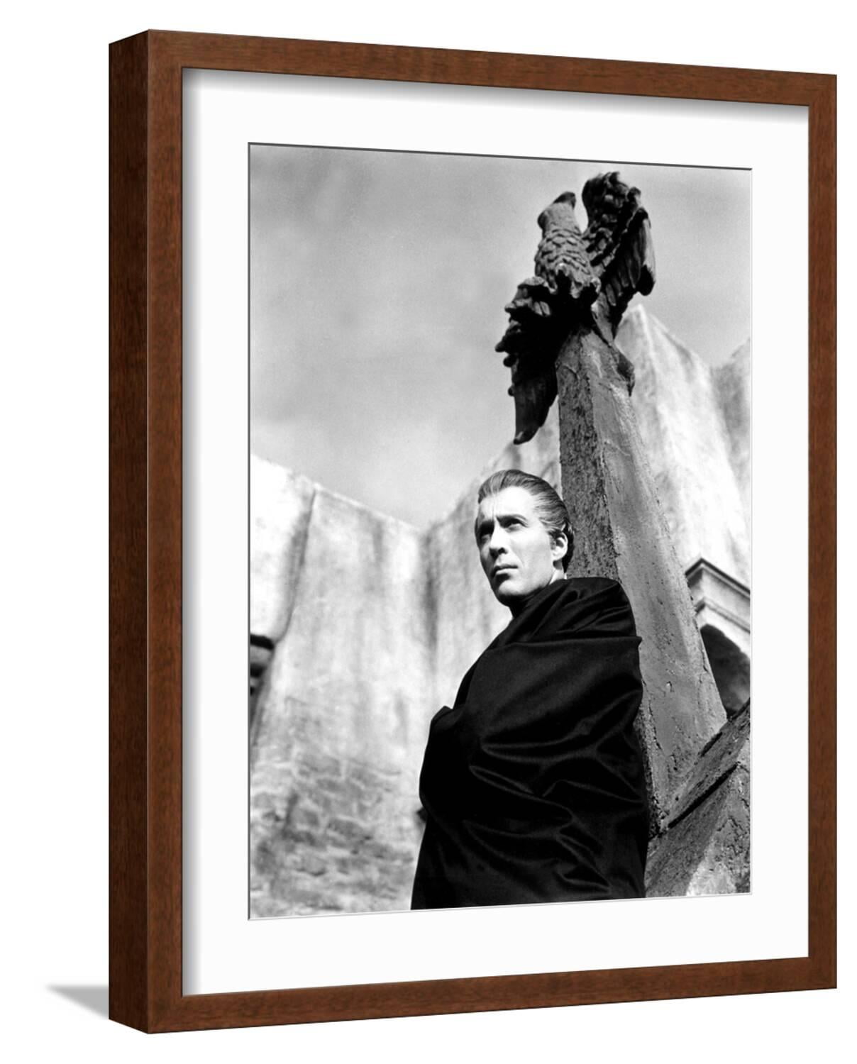 Art.com Horror of Dracula, Christopher Lee, 1958 Photo, Brown Frame ...