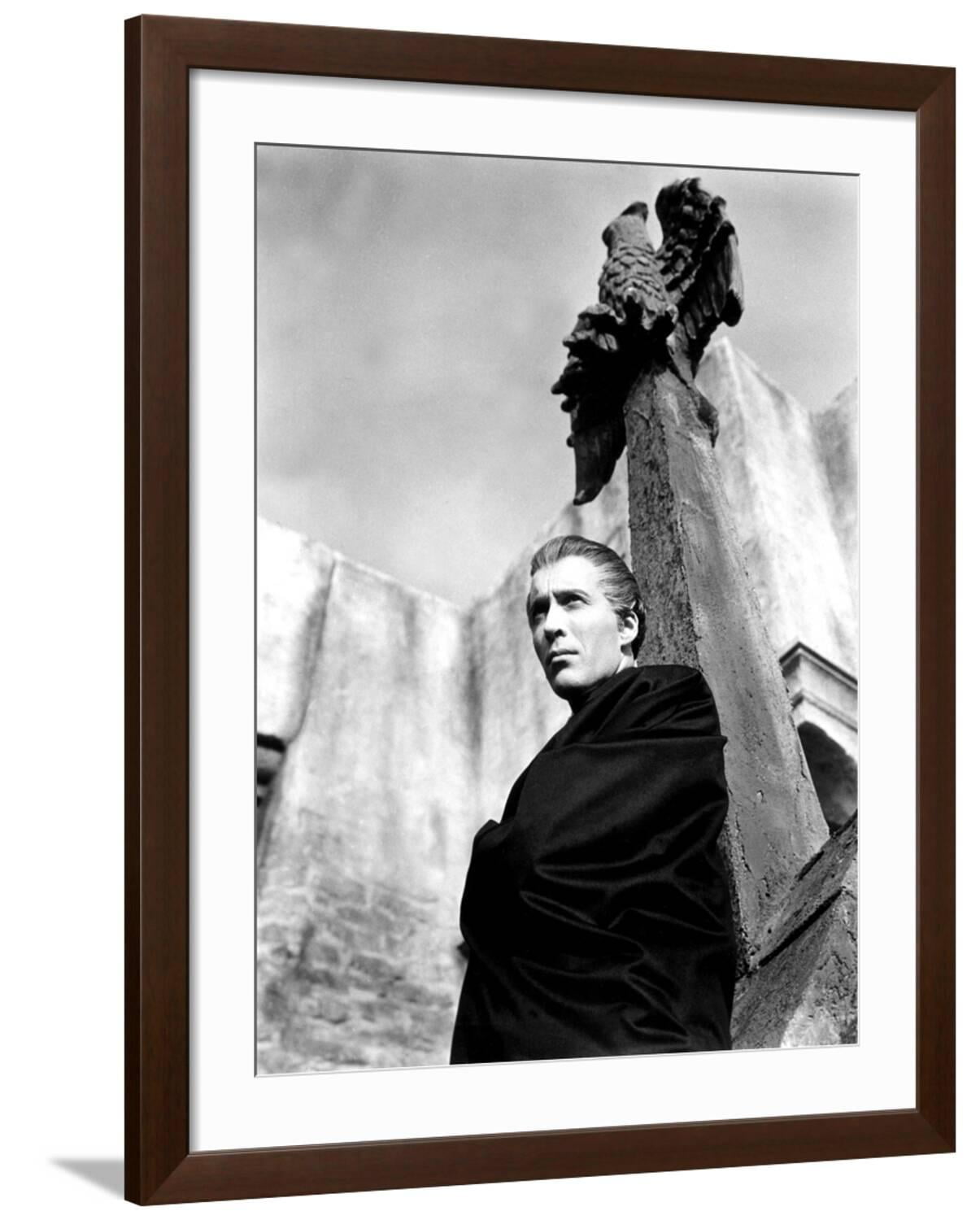 Art.com Horror of Dracula, Christopher Lee, 1958 Photo, Brown Frame ...