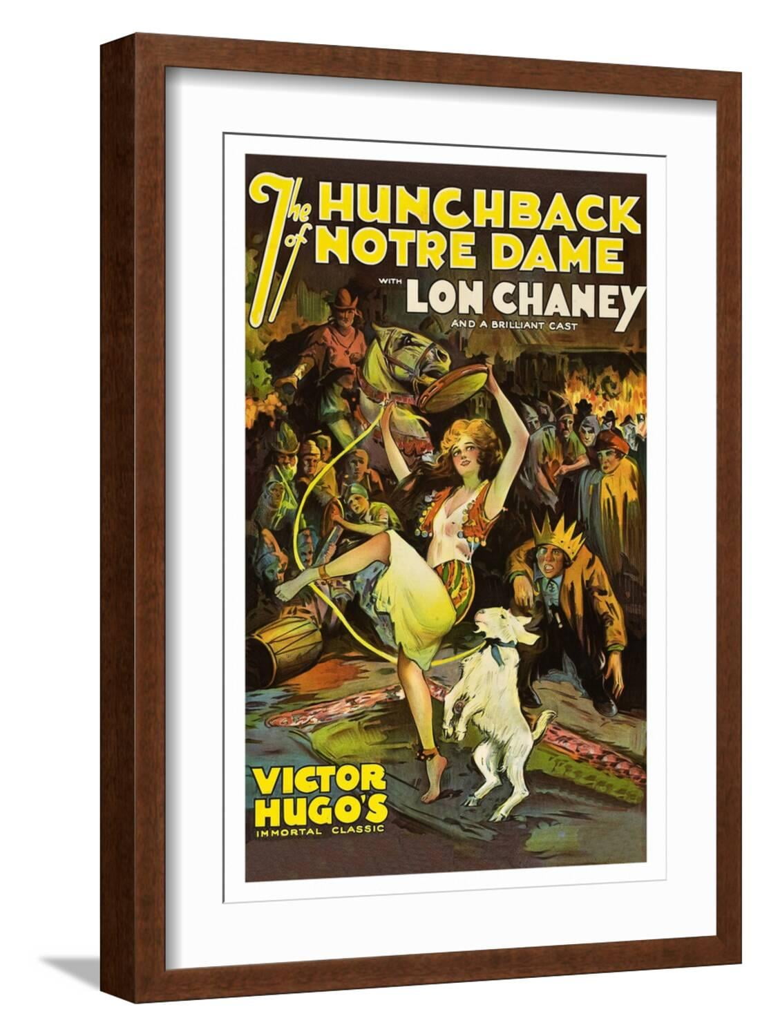 Art.com Hunchback of Notre Dame Art Print, Brown Frame Wall Art, 17" x ...