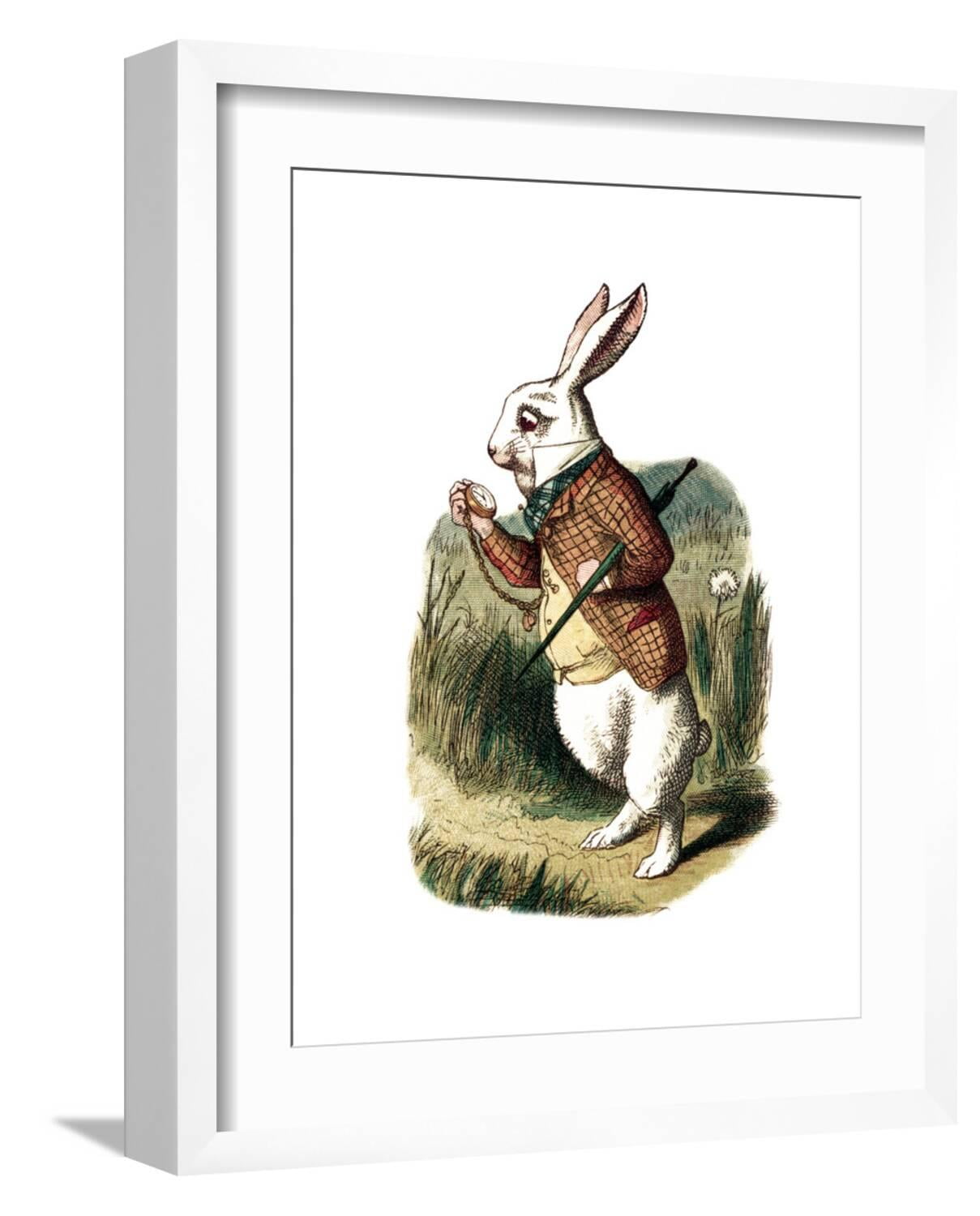Art.com I'm Late Alice in Wonderland White Rabbit by John Tenniel Art ...
