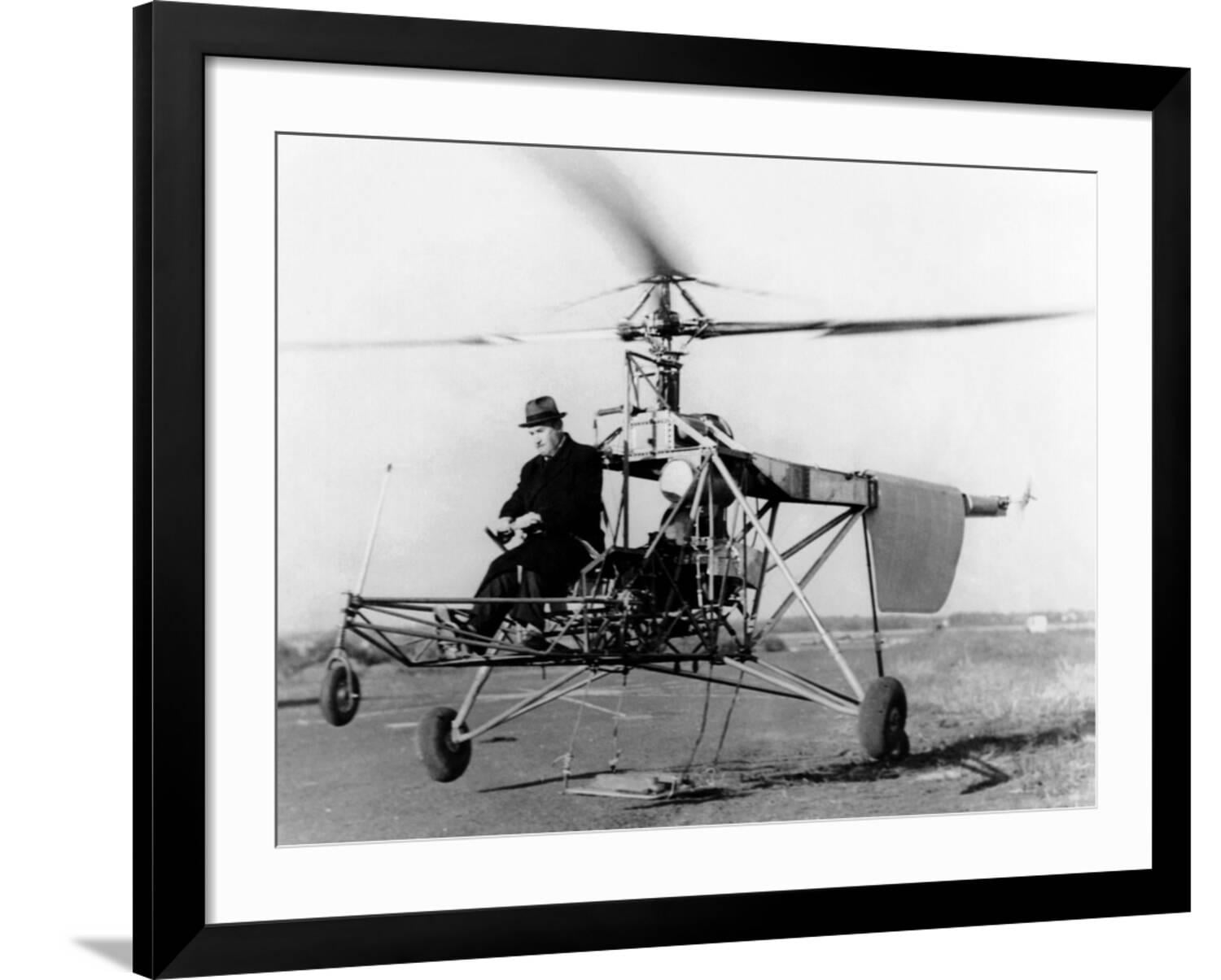 Art.com Igor Sikorsky at the Controls of the VS-300 Helicopter Photo ...