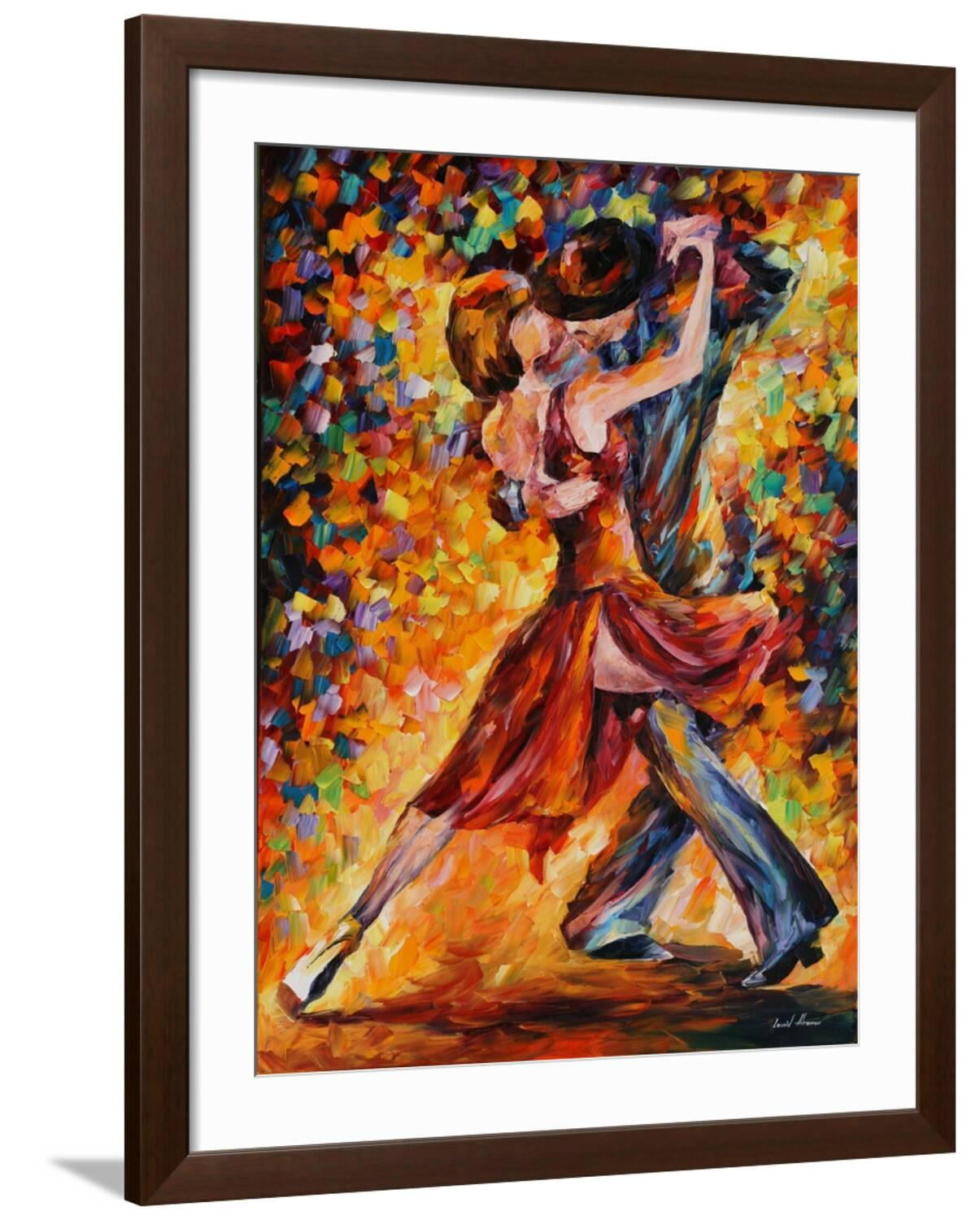 Art.com In the Rhythm of Tango Art Print by Leonid Afremov, Brown Frame ...