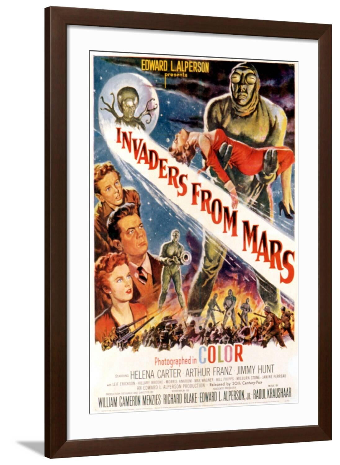 Art.com Invaders From Mars, Jimmy Hunt, Arthur Franz, Helena Carter ...
