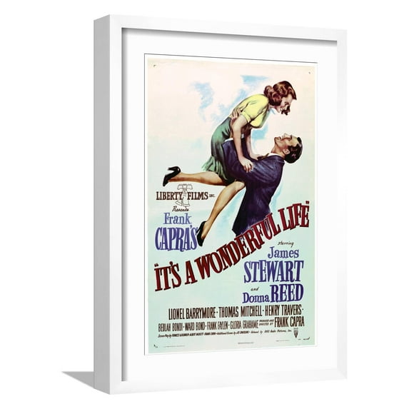 Art.com It's a Wonderful Life Photo, White Frame Wall Art, 17" x 23 ...